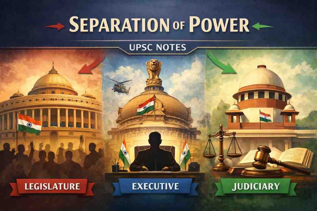 Separation of Powers in India [UPSC Notes]